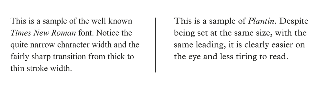 What is the Best Font for Body Copy? - TPW - the Graphic, Web and ...
